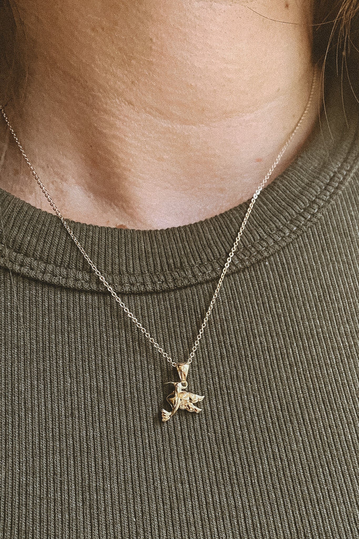 14K Solid Gold Colibrí Necklace – Cadena Collective