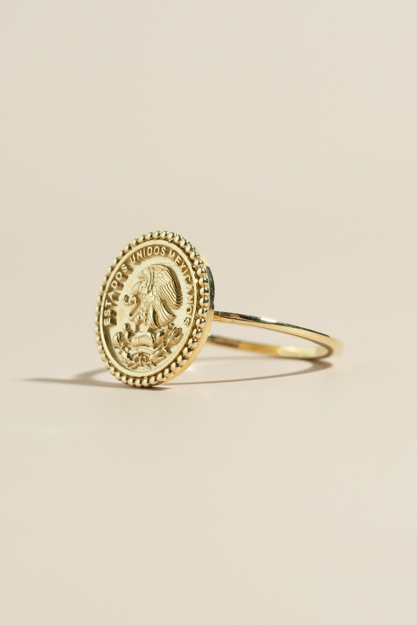 14K Solid Gold Mini Nopal Ring – Cadena Collective