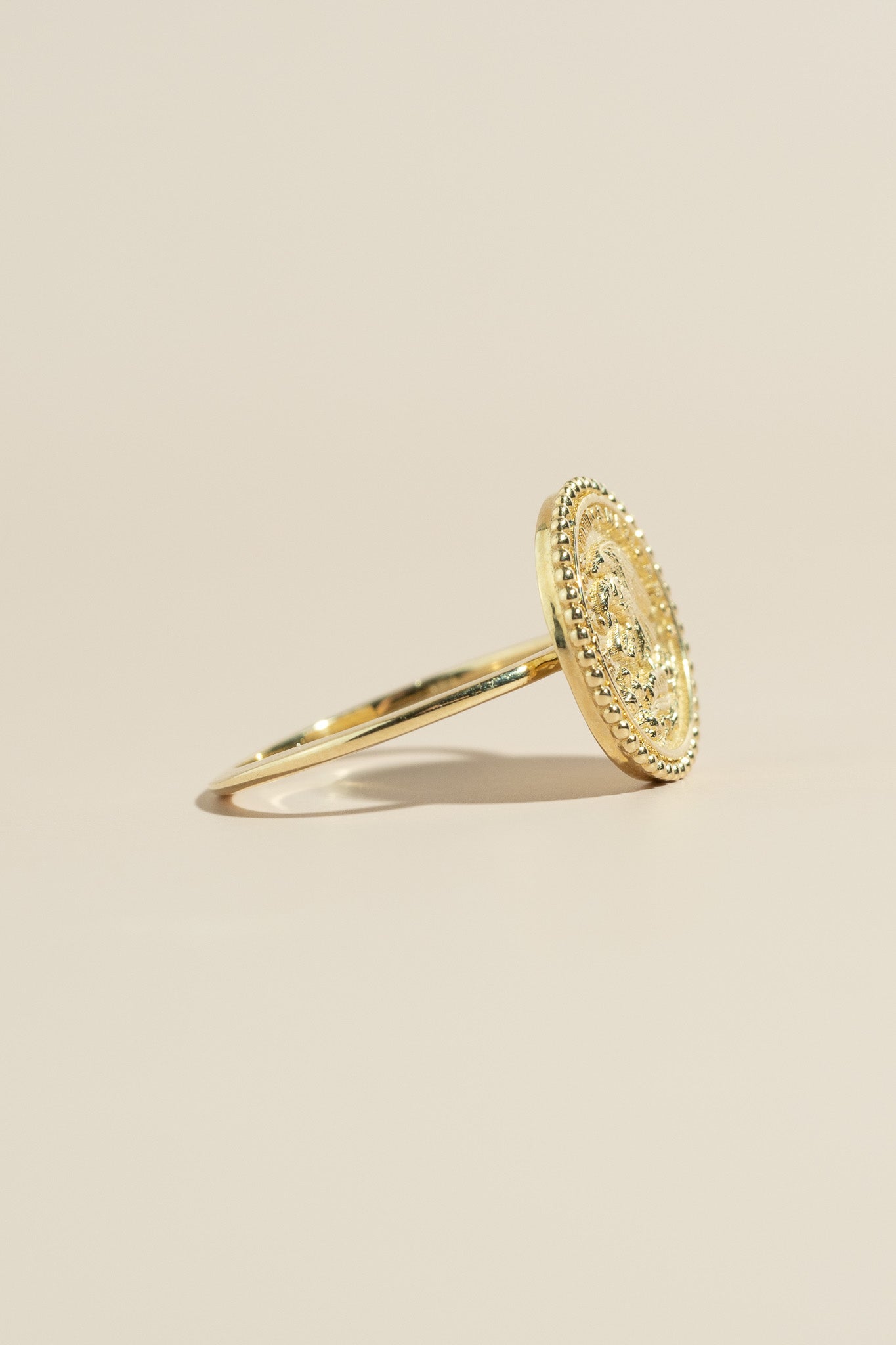 14K Solid Gold Mini Nopal Ring – Cadena Collective